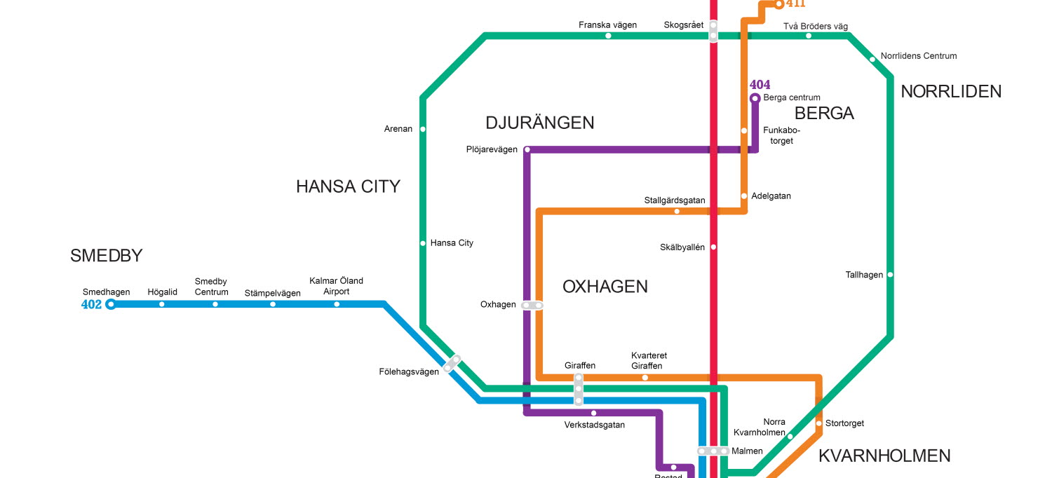 Linjekartor | Kalmar länstrafik
